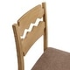Jax Oak Wood Counter Stool With Wavy Razor Back and Cushion - Bed Bath ...