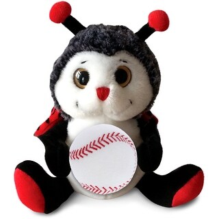 DolliBu Huggable Sitting Ladybug Stuffed Animal with Baseball Plush - 9 ...