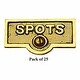 25 Switch Plate Tags SPOTS Name Signs Labels Lacquered Brass ...
