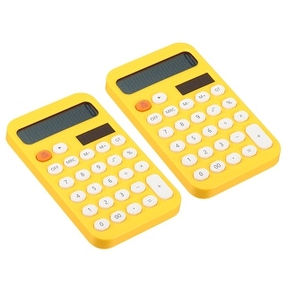 2Pcs Portable Office Calculators 12 Digit Display Electronic Calculator ...