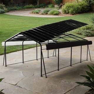 Outdoor Heavy Duty Metal Storage Canopy with Galvanized Steel Frame ...