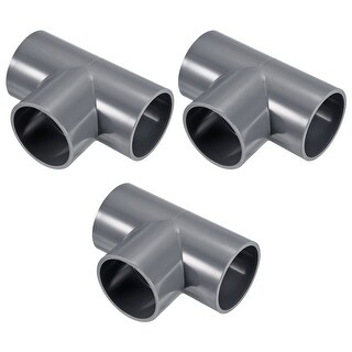 2" 3 Way Tee Pipe Fittings UPVC, 3 Pack Joint Coupling Pipe Adapter ...
