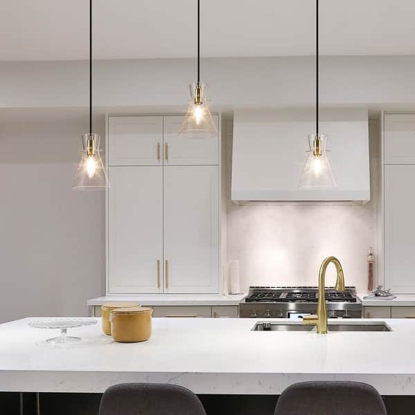 Liniya Modern Contemporary Mini Pendant 1-light Black Gold Dimmable ...