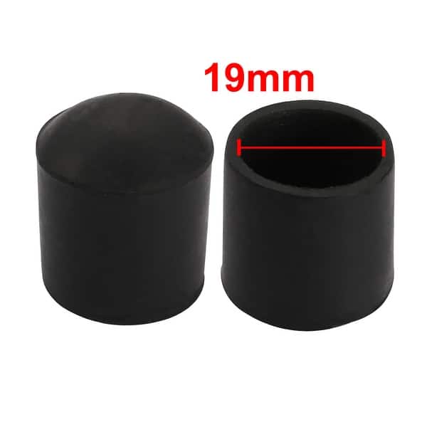 8pcs Furniture Desk Chair Round Rubber Leg Tip Cap 19mm Inner Diameter ...