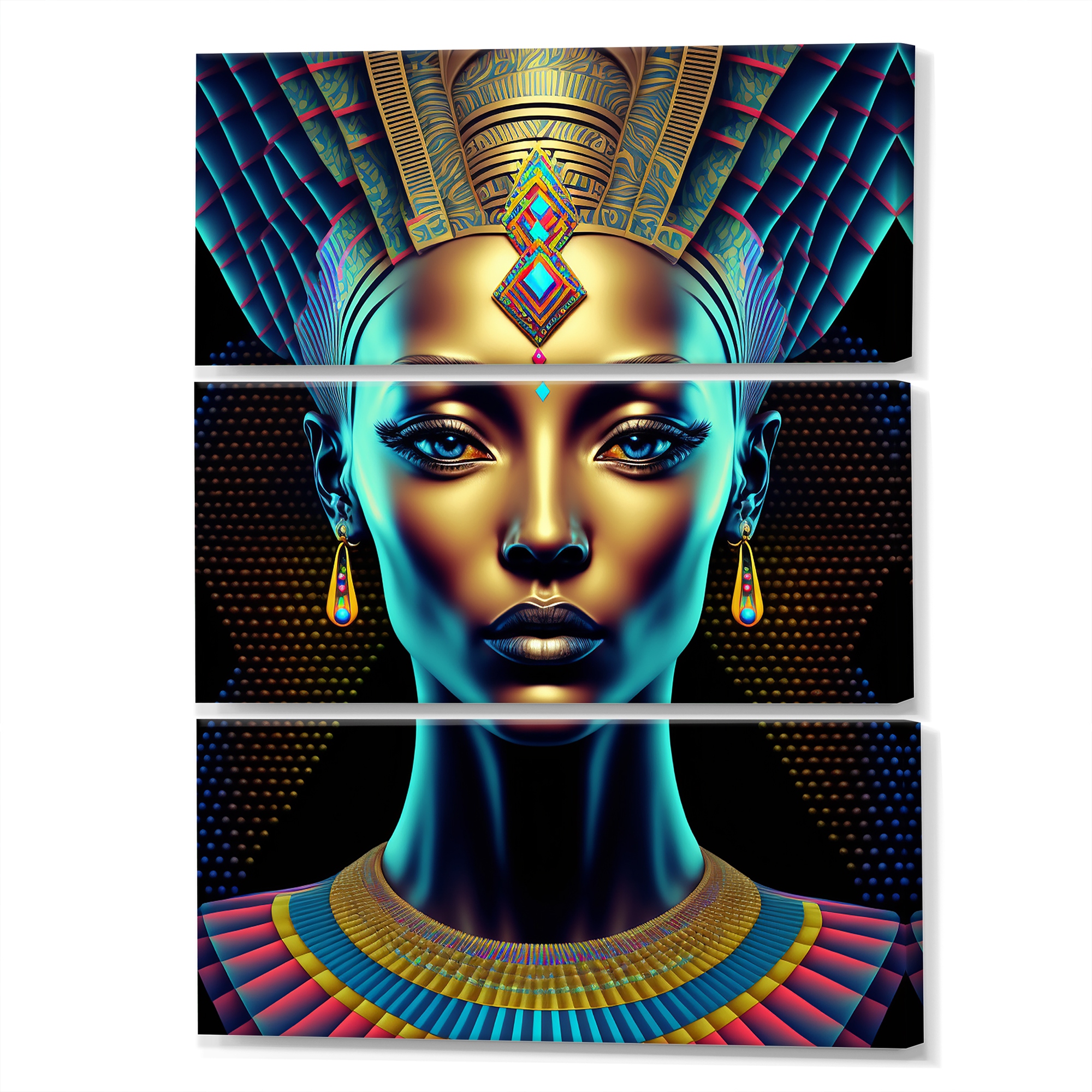 Designart Egyptian Goddess Nefertiti Ii Egyptian Woman Canvas Art