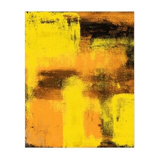Orange Yellow Umber Black Painting Abstract Pattern Art Print/Poster ...