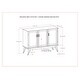 WYNDENHALL Tierney SOLID HARDWOOD 50 inch Wide Rectangle Modern 3 Door ...