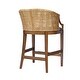 Martha Stewart Playa Handcrafted Rattan & Wood Counter Stool 25" H ...