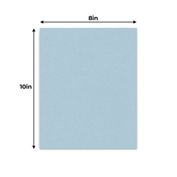 Baby Blue 8x10 Backing Board - Uncut Photo Mat Board (10-Sheets) - Bed ...
