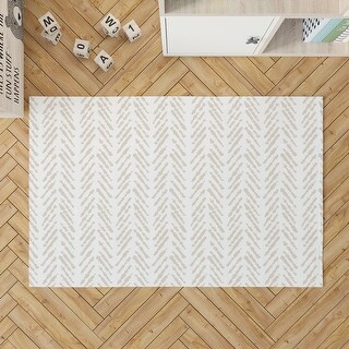BOHOH HERRINGBONE CREAM Area Rug By Terri Ellis - Bed Bath & Beyond ...