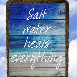 Salt Water Heals Everything Wood Sign 7" x 11" - Bed Bath & Beyond ...