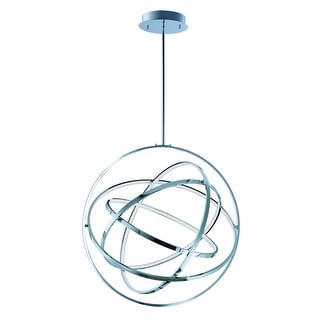 Modern Interiors LED Pendant Gyro II Polished Chrome - Exact Size - Bed ...