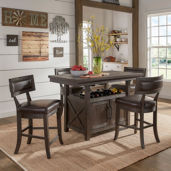 Colter Traditional Espresso Counter Height Dining Set by iNSPIRE Q ...