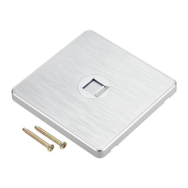 Ethernet Socket Single Port RJ45 CAT6 Wall Plate Silver Tone for ...