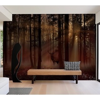 Peel & Stick Landscape Wall Mural - Mystical Forest - Bed Bath & Beyond ...