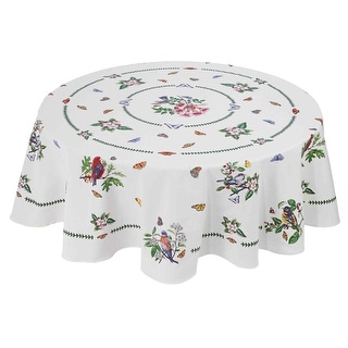 Portmeirion Botanic Birds 70" Round Tablecloth - Bed Bath & Beyond ...