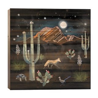 Desert Dwellers Print On Wood by Thomas Little - Multi-Color - Bed Bath ...