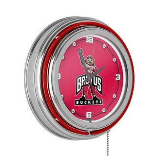 The Ohio State University Neon Clock - 14 inch Diameter - Bed Bath ...