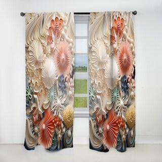 Designart "luscious Sea Creatures" Sea Creatures Curtain - Room ...