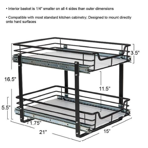 Glidez Multipurpose Pull-Out/Slide-Out Storage Organizer - On Sale ...