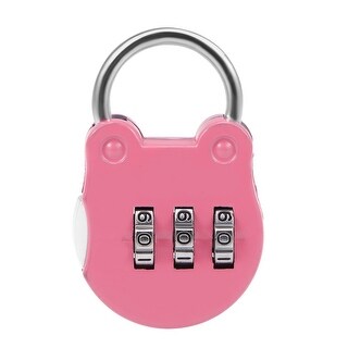 3 Digit Combination Padlock, 3mm Steel Shackle Dia, Zinc Alloy Locks ...