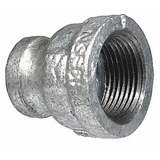 American Imaginations 1.5 in. x 0.5 in. Galvanized Coupling; Galvanized ...