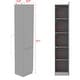 Tall Modular Display Storage Cabinet Bookcase w/Light Home Office - Bed ...