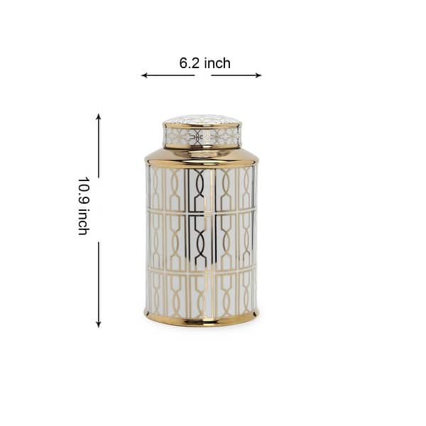 Beloved Geometric Jar with Lid - Bed Bath & Beyond - 38110234