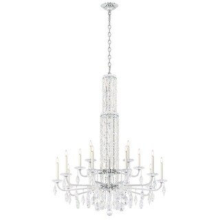 Sarella 10 Light Chandelier in Stainless Steel with Crystal Spectra ...