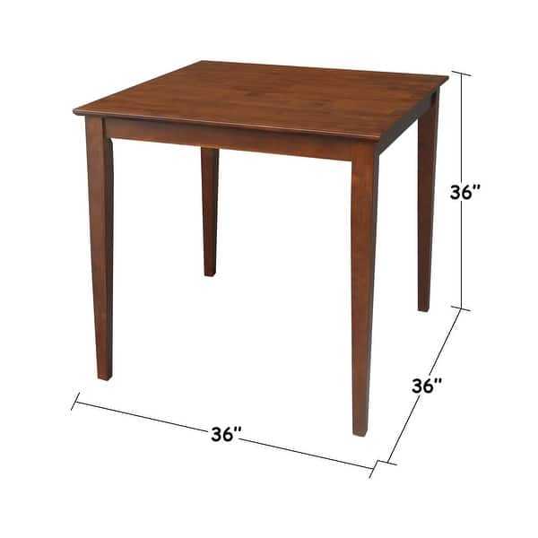 36" x 36" Counter Height Dining Table With 2 Counterheight Stools - Bed ...