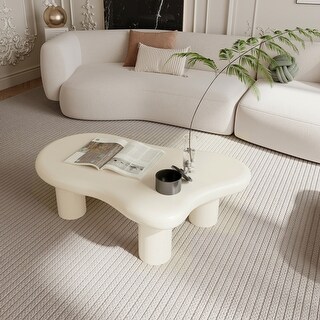 Cloud Shaped Coffee Table,Elegant Irregular Table Top - Bed Bath ...