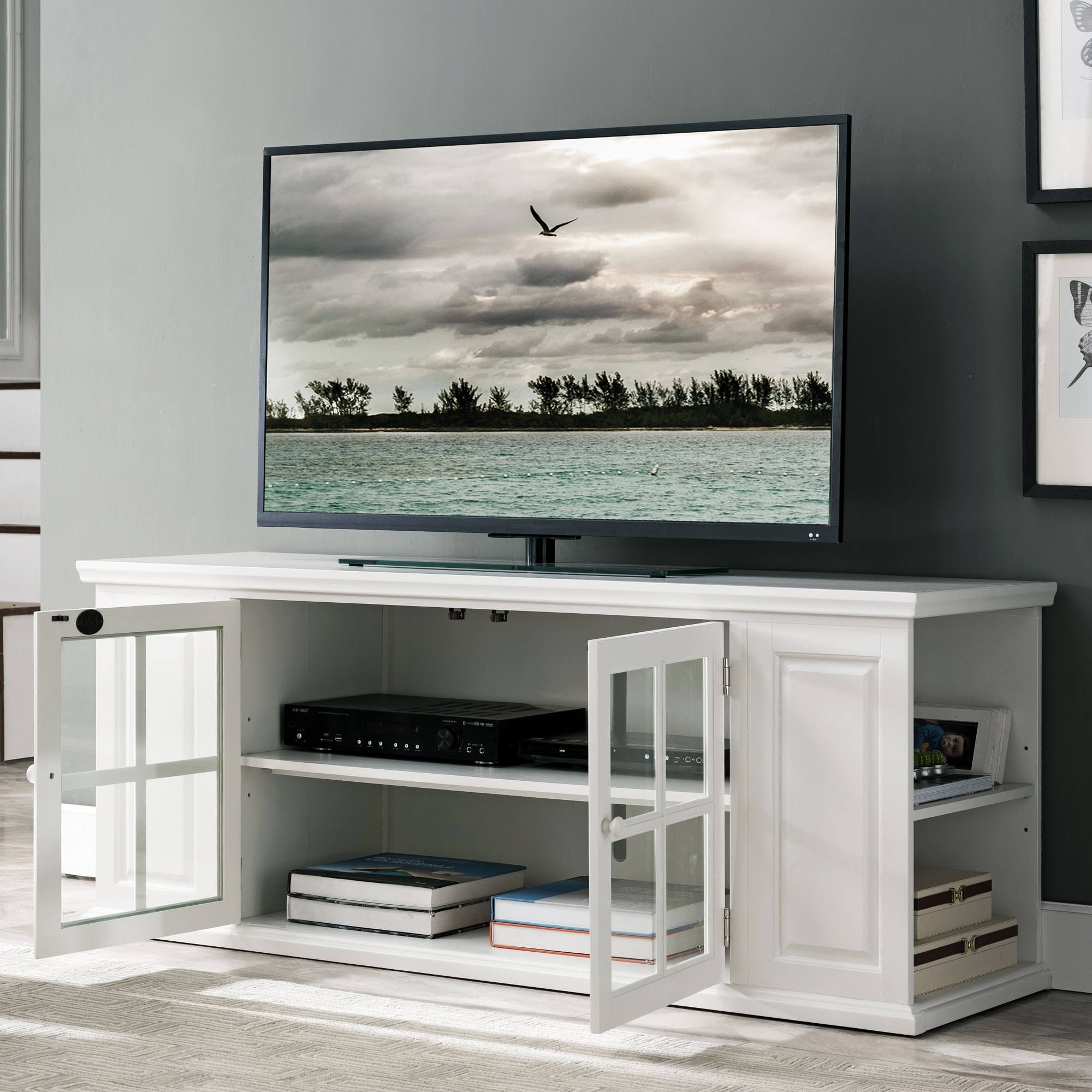 White tv stand bookshelf store
