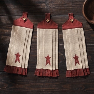 Connell Button Loop Tea Towel Set of 3 - Bed Bath & Beyond - 39918695