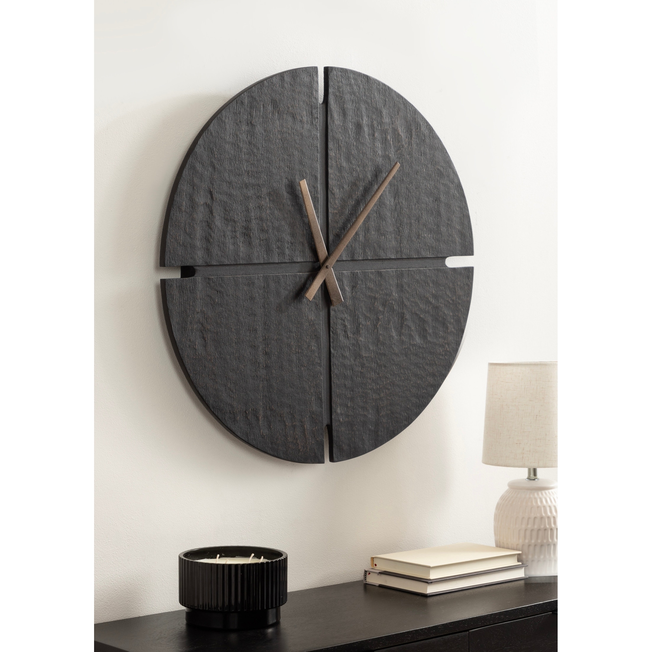 matt black clock