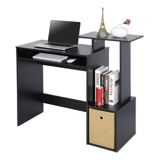 Gaming Table Computer Desk Pc Laptop Study Writing Table Black - Bed ...