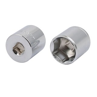 3/8-inch Square Drive 7/8-inch 6 Point Impact Socket Silver Tone 2pcs ...