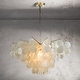 CraftHome Modern Coastal Tier Capiz Shell Chandelier in Antique Gold ...