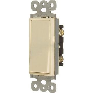 15 AMP Rectangle Ivory Electrical Switch Plastic-Aluminum American ...