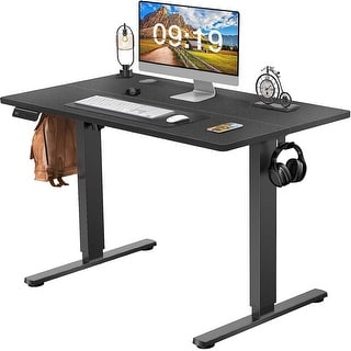 40'' Electric Height Adjustable Standing Desk with Memory Settings ...