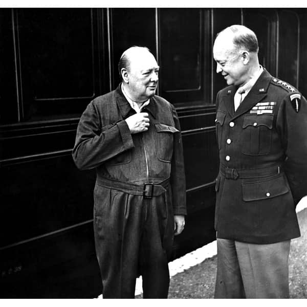 Winston Churchill and Dwight Eisenhower Photo Print - Bed Bath & Beyond ...