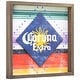 American Art Decor Corona Extra Beer Framed Art Print - 14.25" x 14.25 ...
