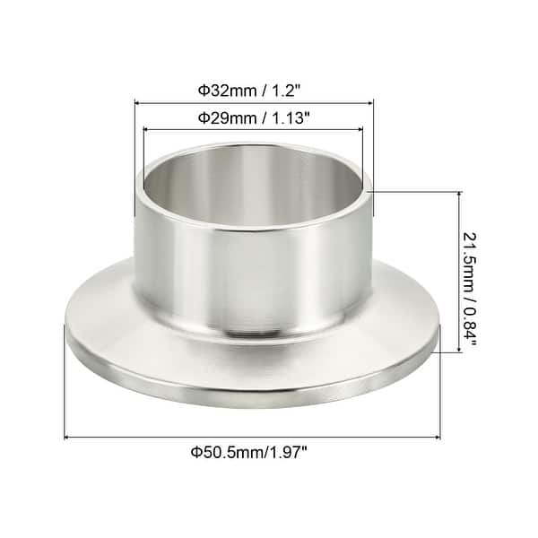 304 Stainless Steel Pipe Fitting, TC Ferrules Tube Welding 2Pcs ...