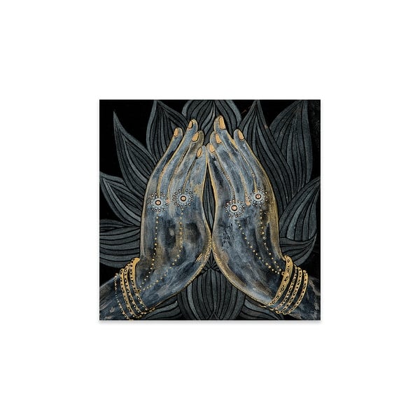 Lotus Prayer Print On Acrylic Glass by Mishel Schwartz - Bed Bath ...