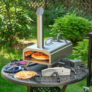 Outdoor Pizza Oven Machine 12'' Pizza Grill Maker Portable with ...