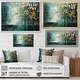 Designart "Bold Forest Emerald Canopy I" Landscapes Canvas Prints - Bed ...