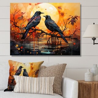 Designart "Crow Regal Renaissance II" Animals Wall Decor - Bed Bath ...