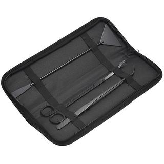 3 in 1 Set Black Tweezers Scissors Spatula with Case - Bed Bath ...