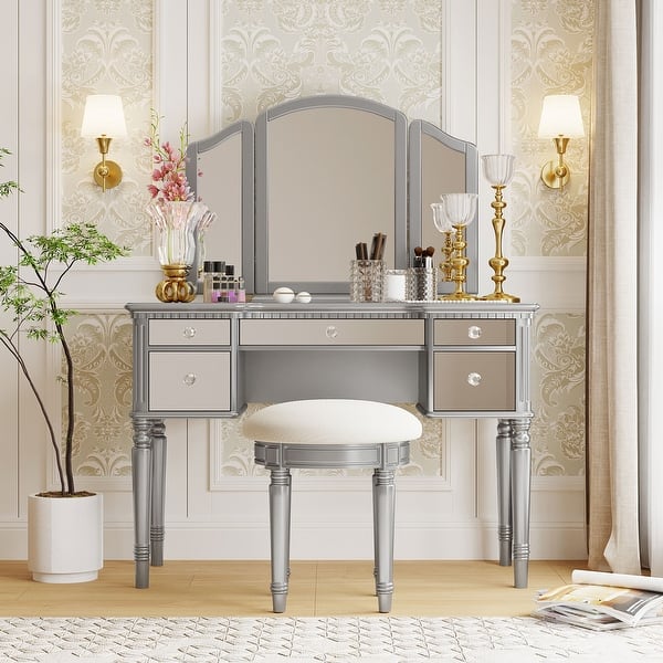 french makeup vanity