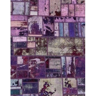 Ahgly Company Machine Washable Abstract Purple Iris Purple Area Rugs ...