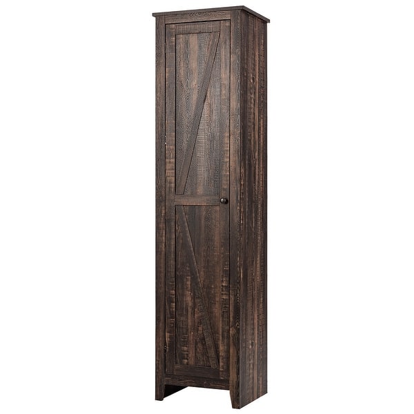 72 Inches Tall Storage Cabinet Free Standing Floor Storage Tower - Bed ...